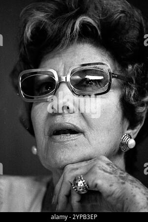 Spanish-Argentine actress and vedette Gloria Guzmán during a press ...