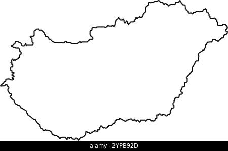 Hungary Map Icon Illustration Element Symbol Design Stock Vector Image ...