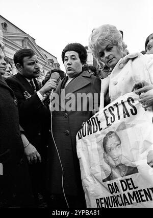 Argentine Peronist politician Nélida de Miguel heads a claim for the ...