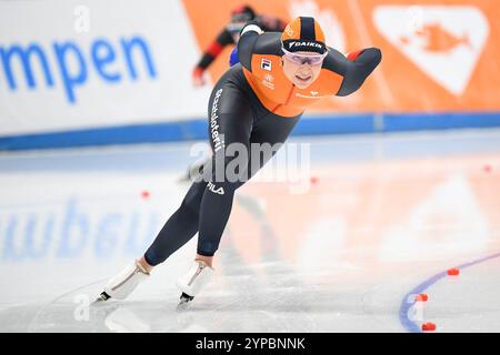 Joy Beune of Netherlands competes during the women's 3000 meters at the ...