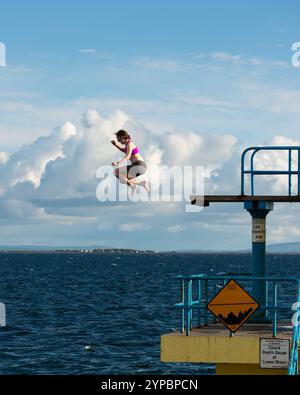 backrock diving tower salthill county galway Stock Photo - Alamy
