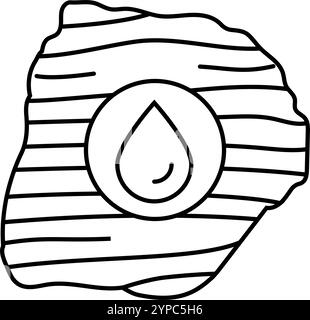 shale oil industry line icon vector. shale oil industry sign. isolated ...