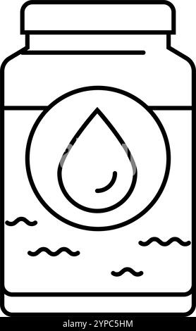 oil sands industry line icon vector illustration Stock Vector Image ...