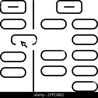 user card sorting website vector. experience usability, research ...
