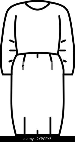 isolation gown ppe protective equipment isometric icon vector ...