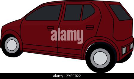 Suzuki Alto small with isolated vector illustration Stock Vector Image ...