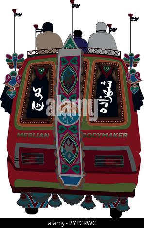 bus vehicle on the road Stock Vector Image & Art - Alamy