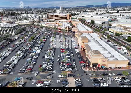An aerial view of the Citadel Outlets parking lot on Black Friday, Nov ...
