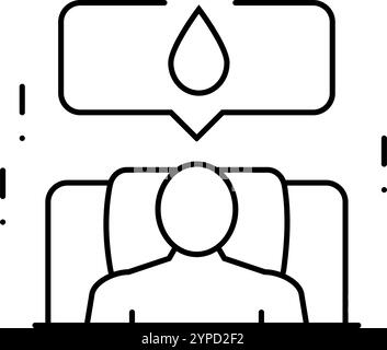 nocturia urology line icon vector illustration Stock Vector Image & Art ...