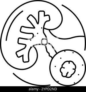 urolithiasis urology color icon vector illustration Stock Vector Image ...