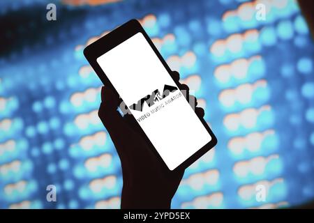 In this photo illustration, the MTV Video Music Awards (VMA) logo is ...