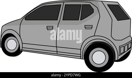 Suzuki Alto small with isolated vector illustration Stock Vector Image ...
