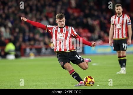 Harrison Burrows of Sheffield United shoots on goal during the Sky Bet ...