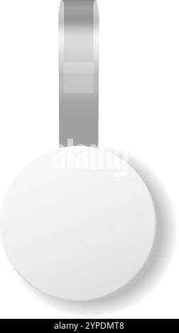 Advertising wobblers. Sale promotion white wobbler, market advertising ...