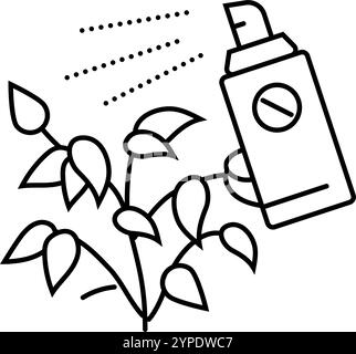 plant propagation urban gardening line icon vector. plant propagation ...