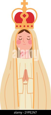 virgin of fatima face Stock Vector Image & Art - Alamy