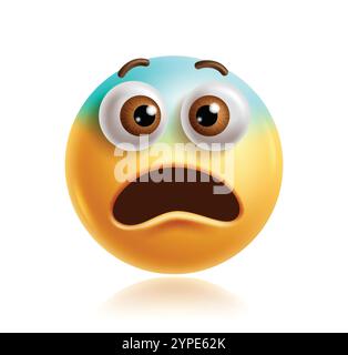 surprised, shocked, scared or astonished emoticon with wild take eyes ...