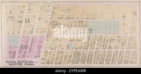 Parts of Eleventh and Seventh Wards. Cartographic. Maps. 1872. Lionel ...