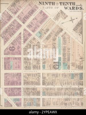 Parts of Ninth and Tenth Wards. Cartographic. Maps. 1872. Lionel Pincus ...