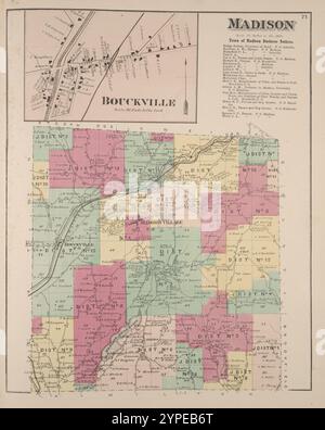Madison County. Cartographic. Atlases, Maps. 1838. Lionel Pincus and ...