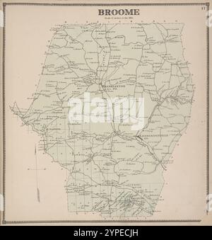 Broome County. Cartographic. Atlases, Maps. 1838. Lionel Pincus and ...