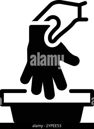Icon for discard used gloves, discard Stock Vector Image & Art - Alamy
