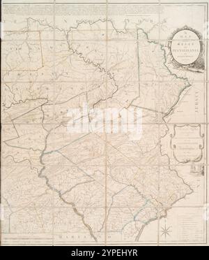A map of the state of Pennsylvania 1792-08-01 by Howell, Reading, 1743 ...