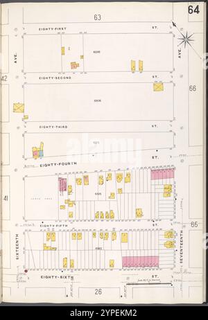 Brooklyn V. 2, Plate No. 64 [Map bounded by Grand Ave., Lafayette Ave ...