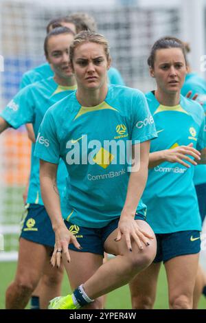 Ellie Carpenter during a Matildas training session ahead of their ...