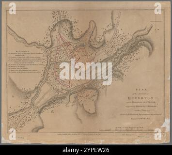 Plan of the action at Huberton under Brigadier Genl. Frazer, supported ...