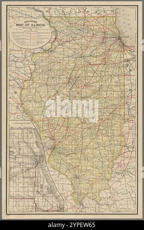 Railroad map of Illinois , Railroads, Illinois, Maps, Illinois, Maps ...