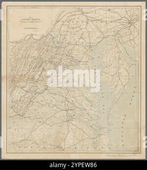 Map of eastern Virginia , Virginia, Maps, Maryland, Maps Norman B ...