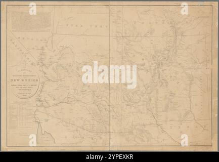 Old territory and military department of New Mexico, 1867, United ...