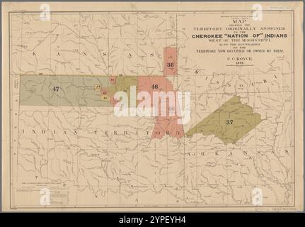 Map of Oklahoma Territory , Indians of North America, Oklahoma, Maps ...