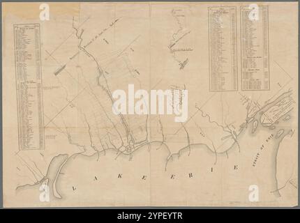 Map of Monroe County, Michigan Stock Photo - Alamy