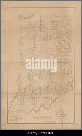 . Sketch of the Public Survey’s in Indiana . English: This magnificent ...