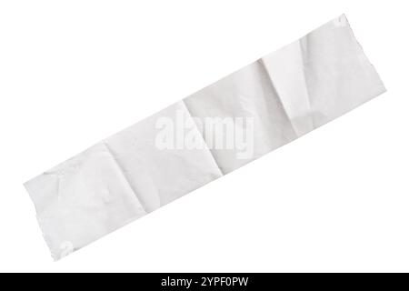 Crumpled receipt paper on white background with clipping path Stock ...
