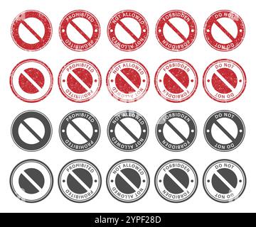 blocked stamp. round grunge sign with ribbon Stock Vector Image & Art ...