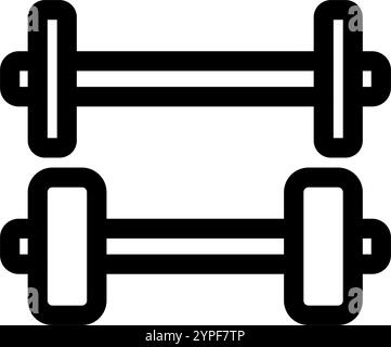 Fitness weight instrument to gain strength and muscles - Flat icon ...