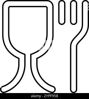 raw meat handling food safety line icon vector illustration Stock ...