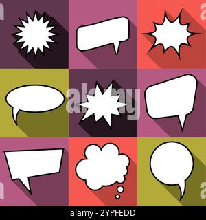 Pow comic bubble. Sound dialogue speech bubbles with word - Zap. Pop art expression in black and ...