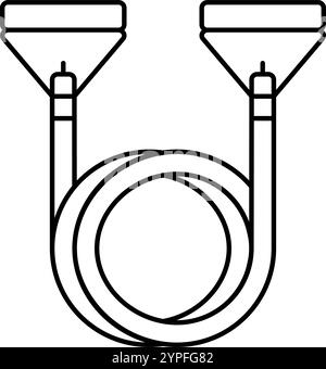 step platform fitness tool line icon vector. step platform fitness tool ...