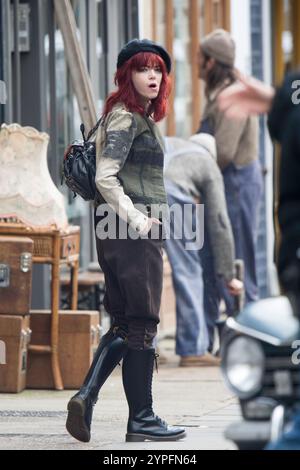 Emma Stone Films Cruella in London during 2019 Stock Photo - Alamy