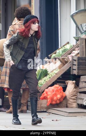 Emma Stone Films Cruella in London during 2019 Stock Photo - Alamy