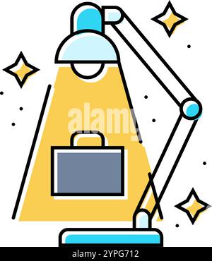 deep work time management color icon vector illustration Stock Vector ...