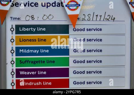 New Signage For The Renamed Lioness Line On The Old London Overground ...