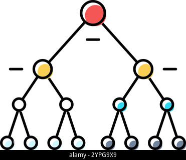 support vector machine svm color icon vector illustration Stock Vector ...
