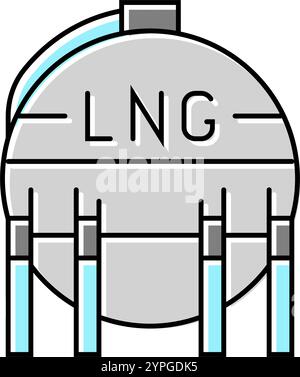 liquefied natural gas lng color icon vector illustration Stock Vector Image & Art - Alamy