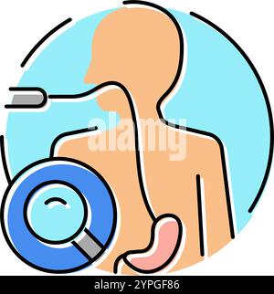 endoscopy surgery color icon vector illustration Stock Vector Image ...