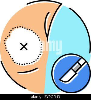 mastectomy surgery hospital color icon vector illustration Stock Vector ...